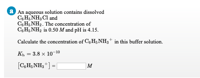 Solved a An aqueous solution contains dissolved CH NH,Cl and | Chegg.com