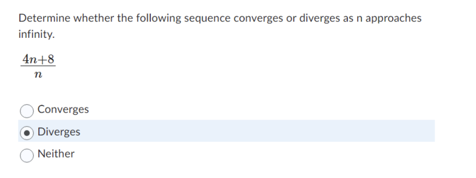 Solved Determine whether the following sequence converges or | Chegg.com