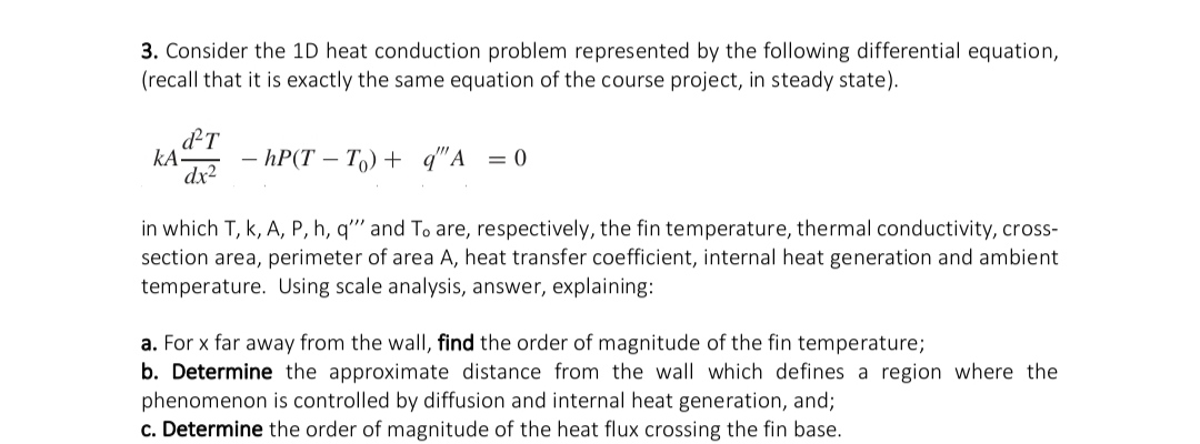 3. Consider the 1D heat conduction problem | Chegg.com