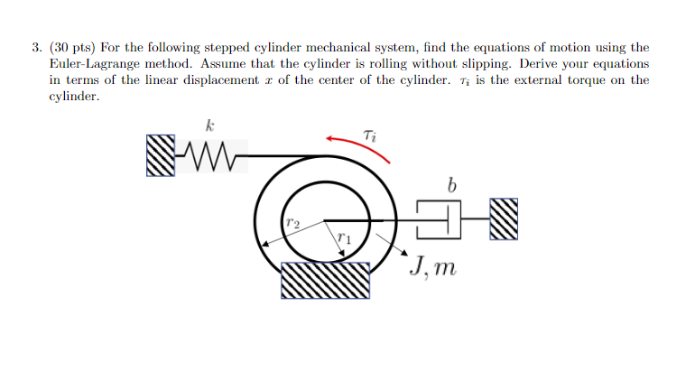 Solved 3. (30pts) For the following stepped cylinder | Chegg.com