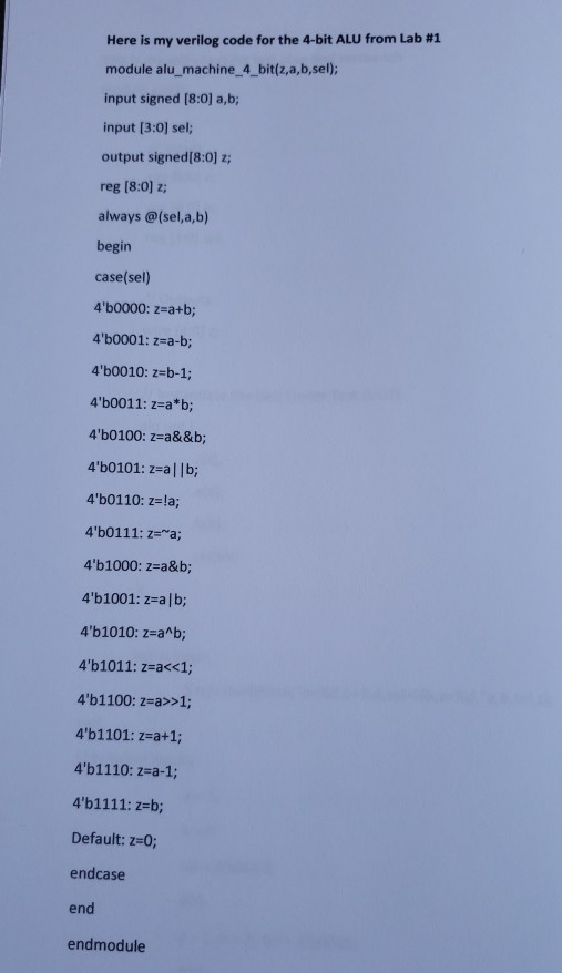 Solved Lab for Intro to Design Methodology with FPGAs - | Chegg.com