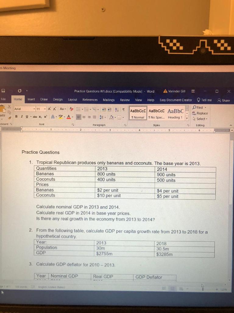 Solved m Meeting File Mailings Share Practice Questions | Chegg.com