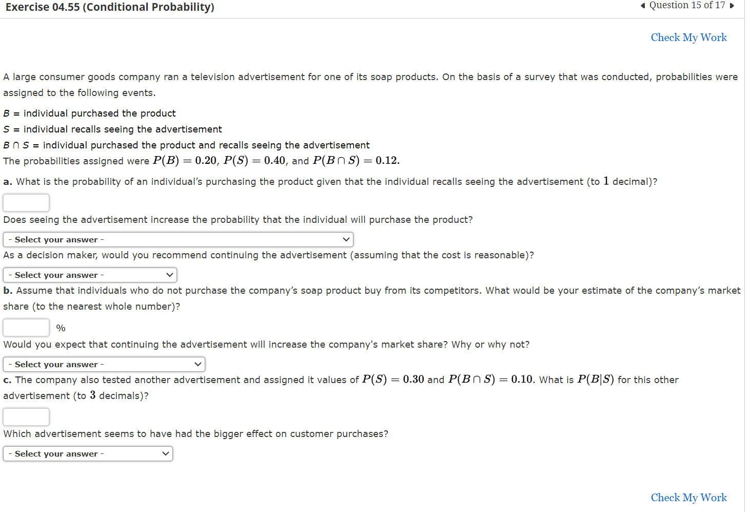 Solved Exercise 04.55 (Conditional Probability) + Question | Chegg.com