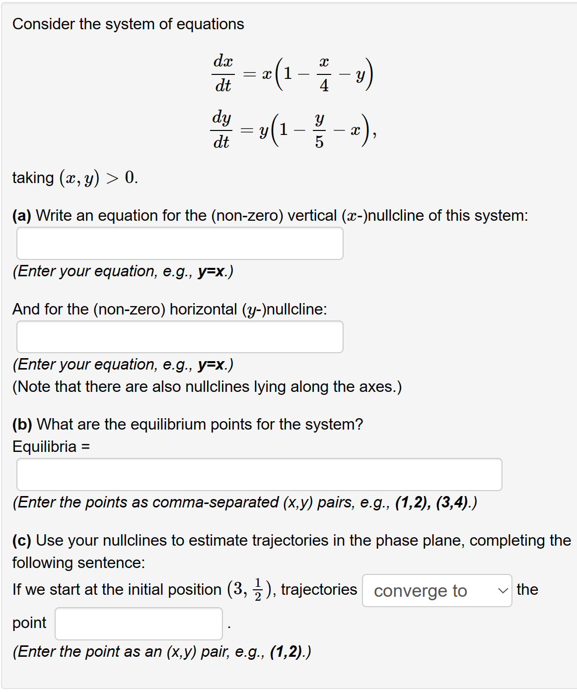 Consider the system of equations | Chegg.com