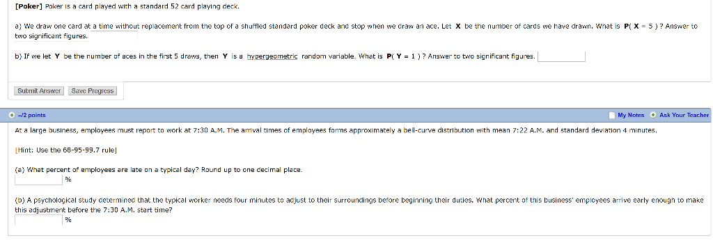 Solved [Poker] Poker is a card played with a standard 52 | Chegg.com