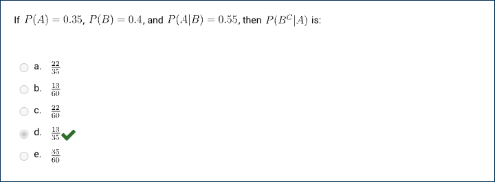 Solved Consider three events A,B, and C, for which: | Chegg.com