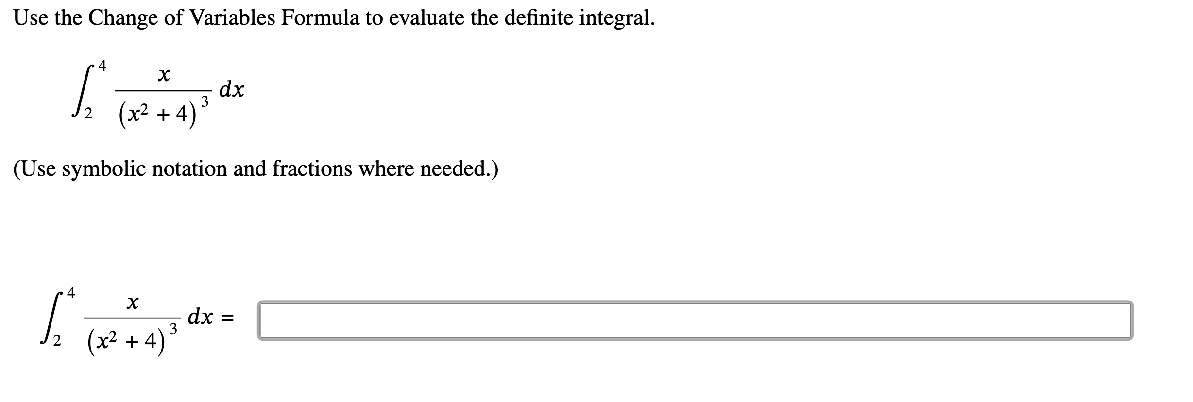 Solved Use the Change of Variables Formula to evaluate the | Chegg.com