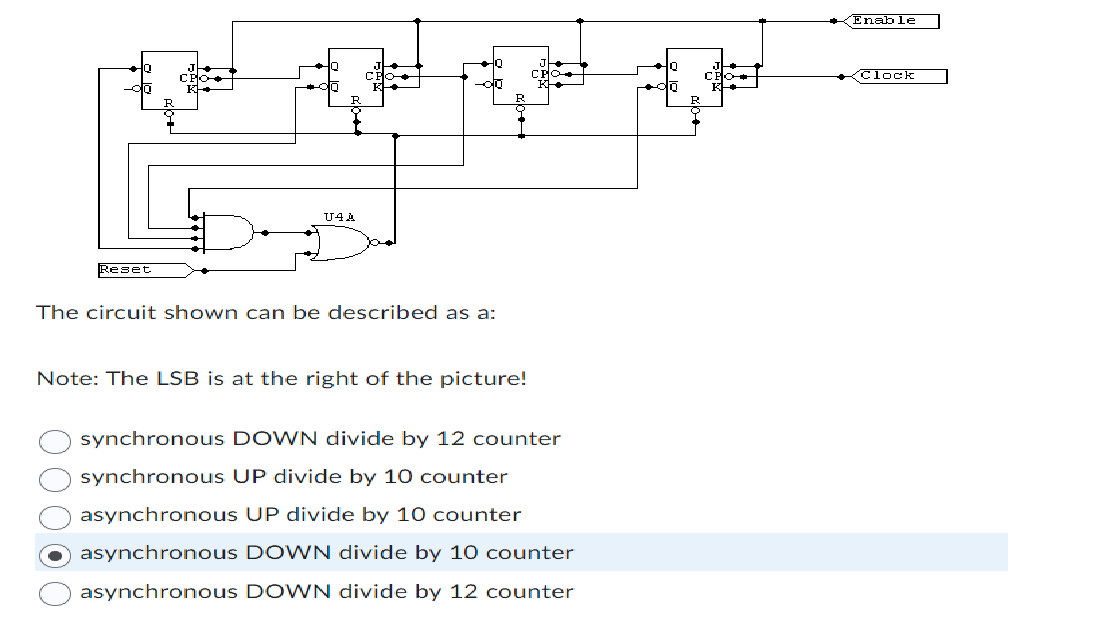 Solved The circuit shown can be described as a: Note: The | Chegg.com