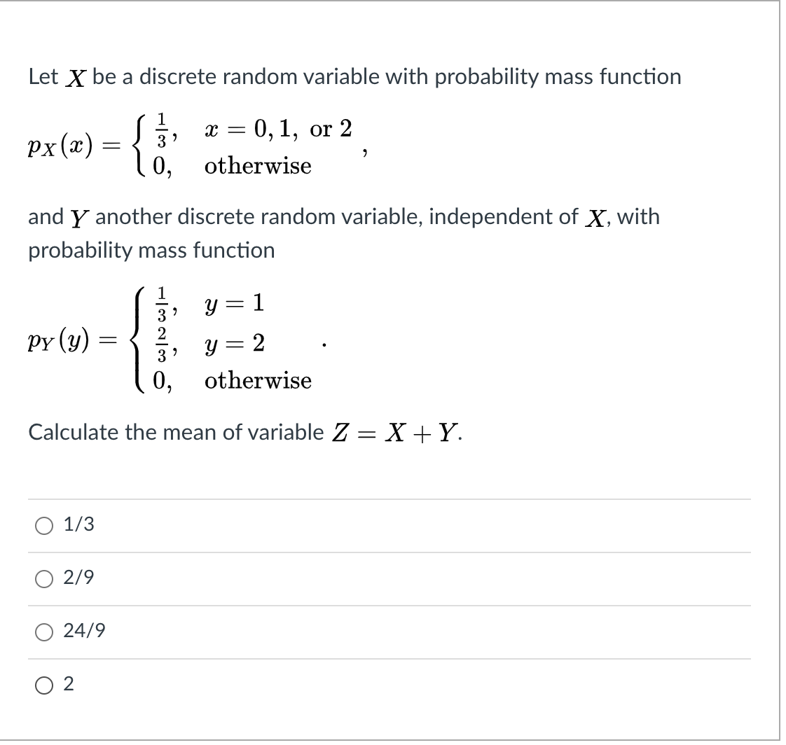 Solved Let X be a discrete random variable with probability | Chegg.com