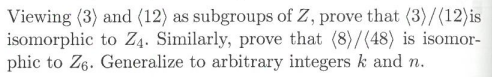 Solved Viewing 3 and 12 as subgroups of Z, prove that | Chegg.com