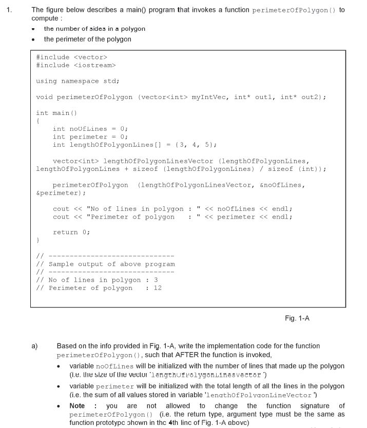 Solved 1. The figure below describes a main program that | Chegg.com