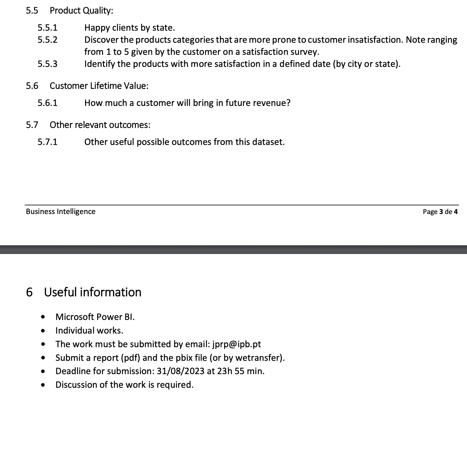Can you solve the above question in Power BI , we | Chegg.com