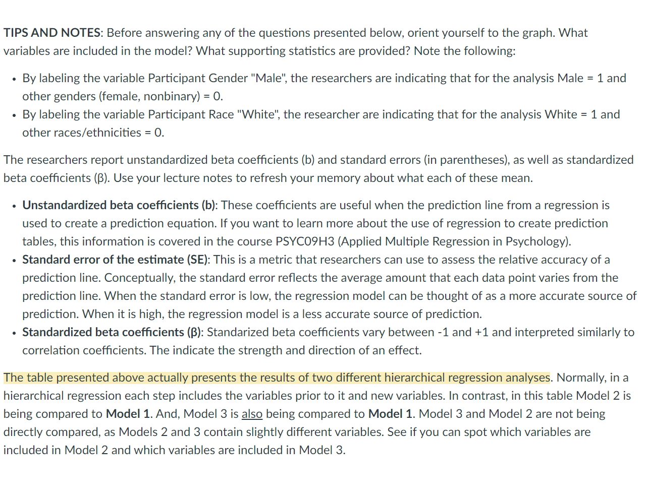 Below is a table of results from an article by | Chegg.com