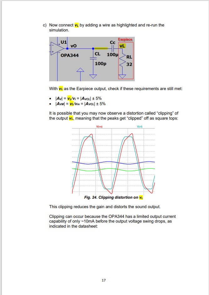 Solved (8) Determine the maximum undistorted input with the | Chegg.com