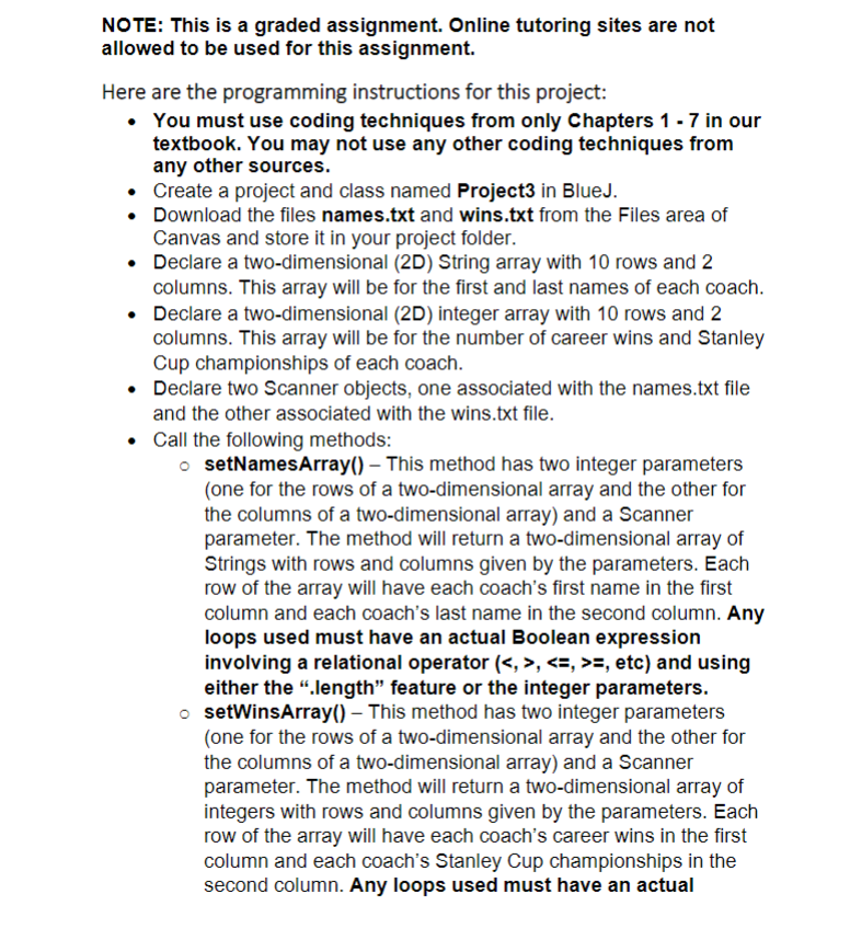 Solved NOTE: This is a graded assignment. Online tutoring | Chegg.com