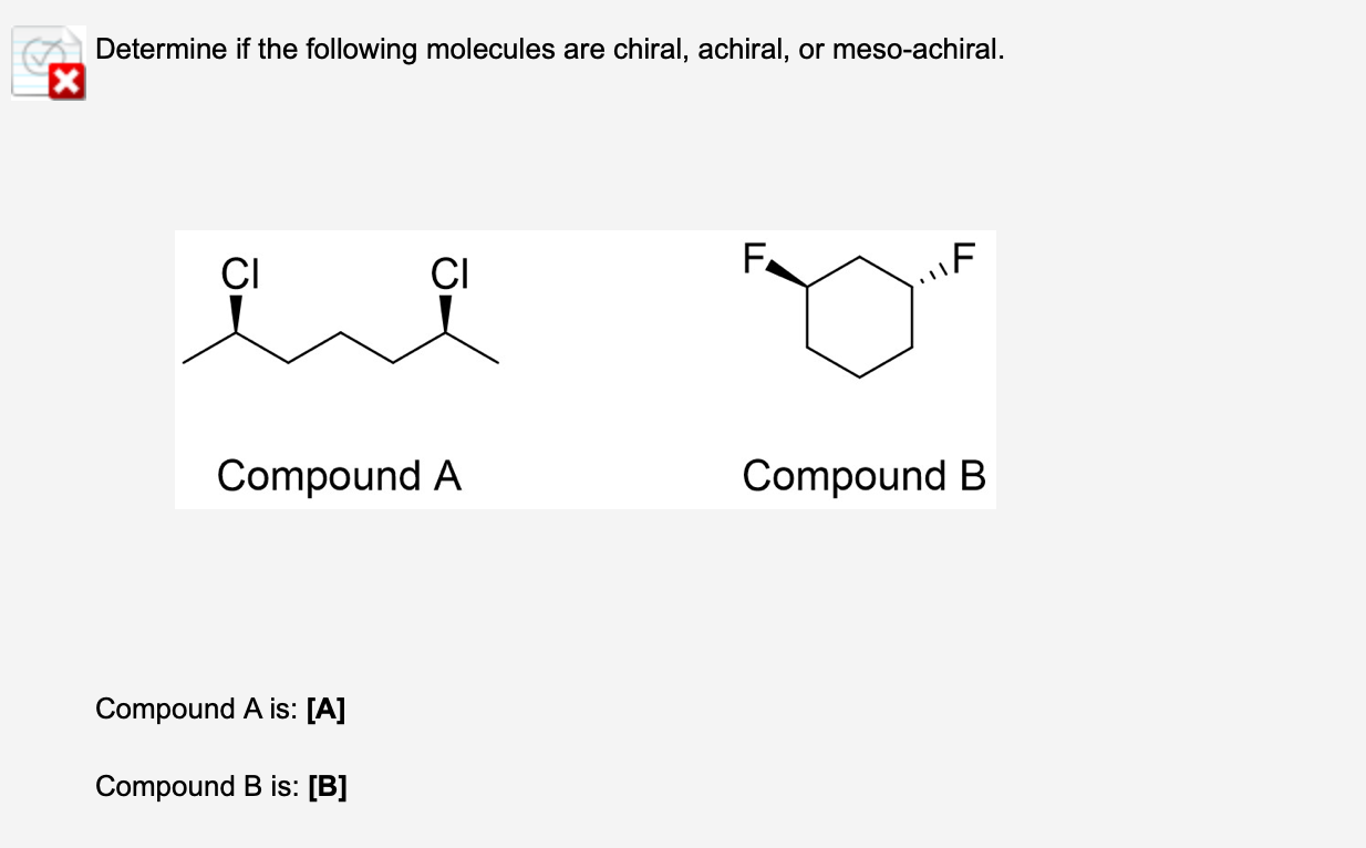 Solved Determine if the following molecules are chiral, | Chegg.com