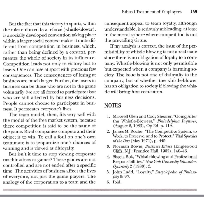 Solved Whistle-Blowing and Employee Loyalty Ronald Duska | Chegg.com