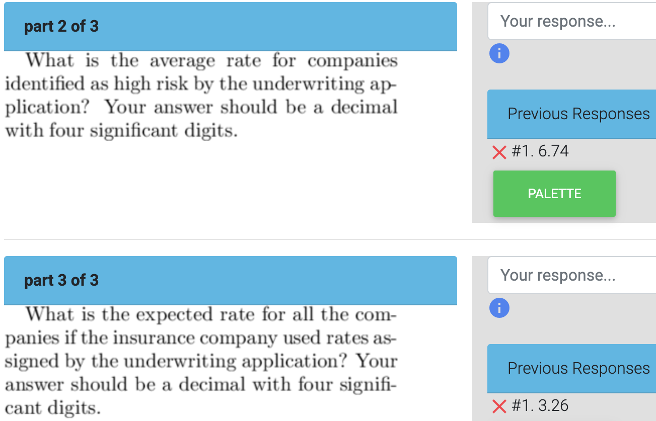 Solved part 1 of 3 Workers compensation insurance premiums | Chegg.com