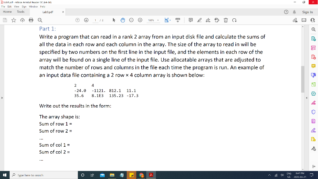 Solved Load - Labviacf - Adoar Acrobat Reader DC164-bit File | Chegg.com