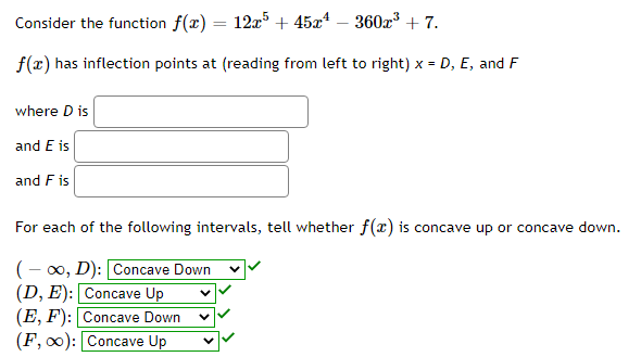 Solved Consider the function f(x) 2x3 + 45x2 – 300.0 + 11. | Chegg.com