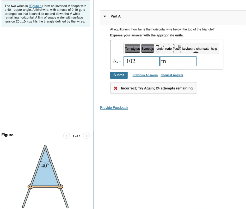 Solved The two wires in (Figure 1) form an inverted V shape | Chegg.com