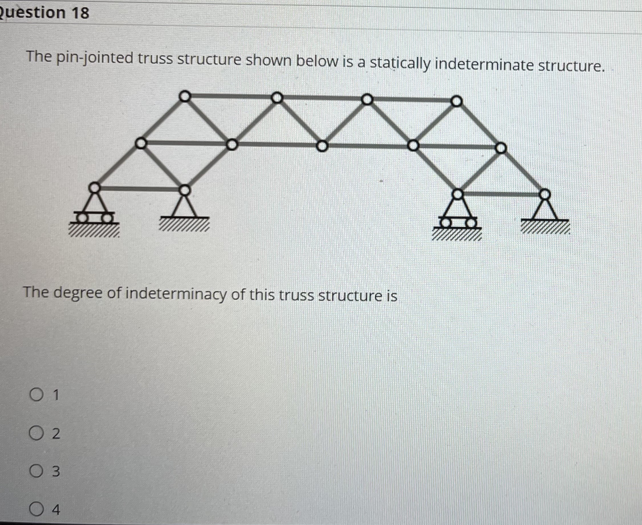 The pin-jointed truss structure shown below is a | Chegg.com
