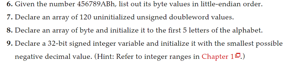 Solved 7. Declare an array of 120 uninitialized unsigned | Chegg.com