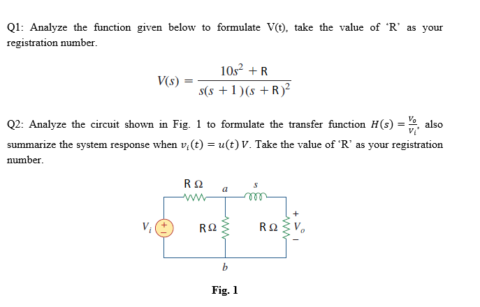 Solved Q1: Analyze the function given below to formulate | Chegg.com