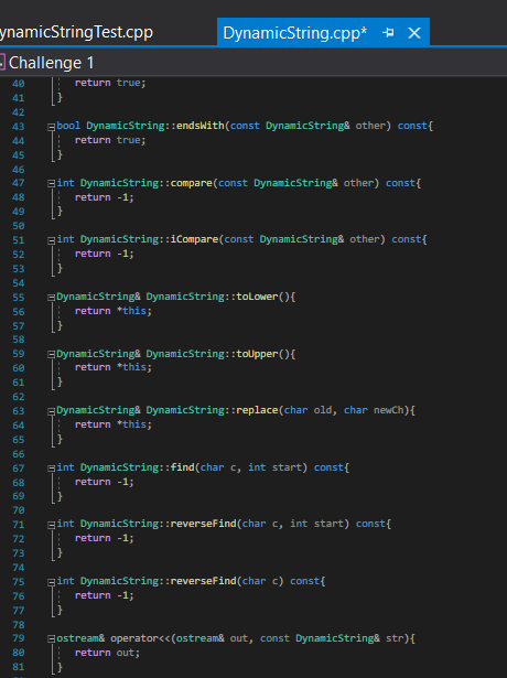 Solved Requirements: Implement the following string methods | Chegg.com