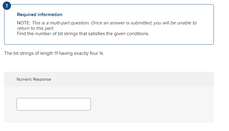 Solved Required information NOTE: This is a multi-part | Chegg.com