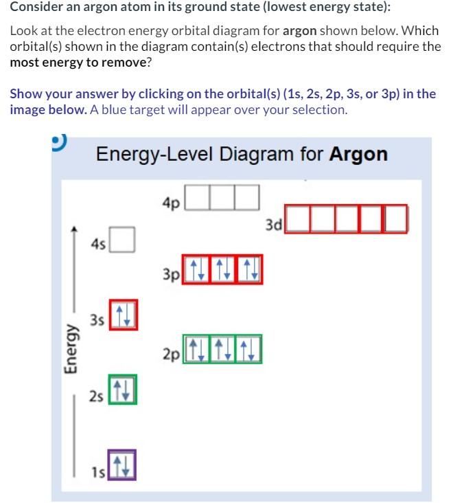 Solved Consider an argon atom in its ground state (lowest | Chegg.com
