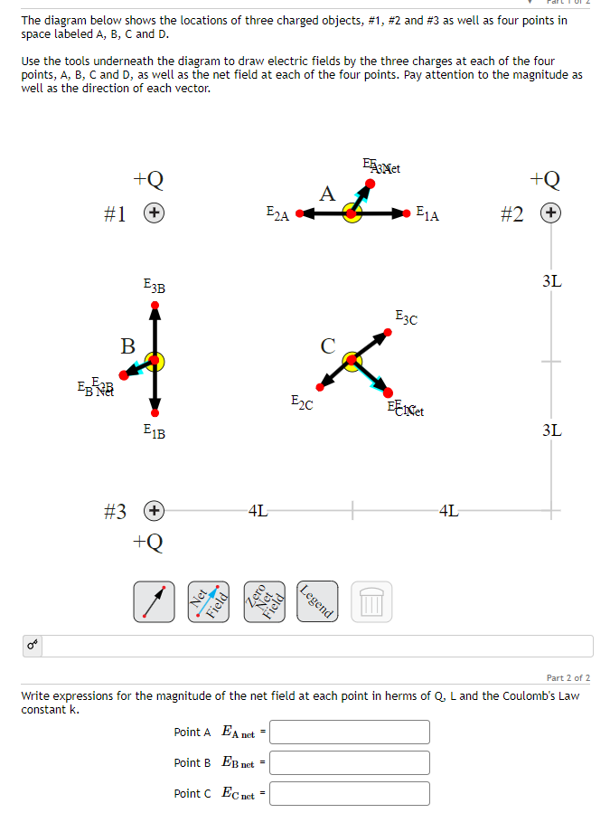 The diagram below shows the locations of three | Chegg.com