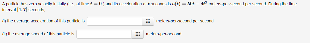 Solved A particle has zero velocity initially (i.e., ﻿at | Chegg.com