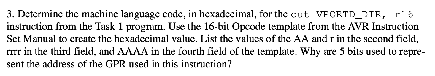 3. Determine the machine language code, in | Chegg.com