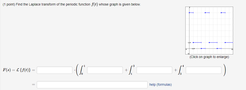 Solved | 14日 | 46 -1 11 (1 point) Find the Laplace | Chegg.com