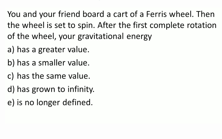 Solved You and your friend board a cart of a Ferris wheel. | Chegg.com