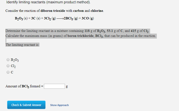 Solved Identify limiting reactants (maximum product method) | Chegg.com