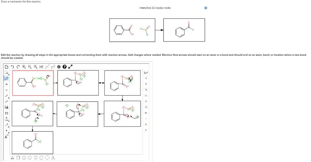Solved Draw a mechanism for this reaction. Interactive 3D | Chegg.com