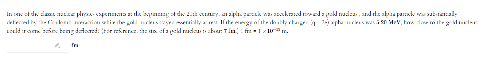 Solved In one of the classic nuclear physics experiments at | Chegg.com