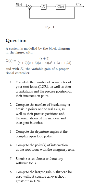 Solved QuestionA system is modelled by the block diagramin | Chegg.com