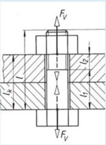 Solved Below a screw joint clamping together two | Chegg.com