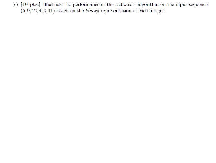 Solved 5 [30 Pts ] Sorting Fundamentals A [10 Pts ]