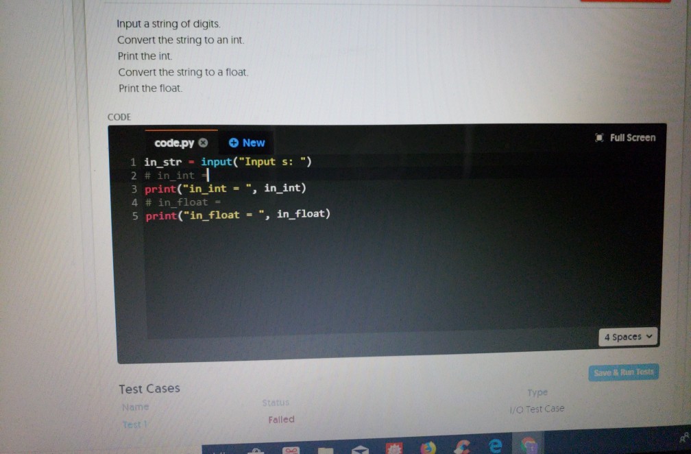 Solved Input a string of digits Convert the string to an int | Chegg.com
