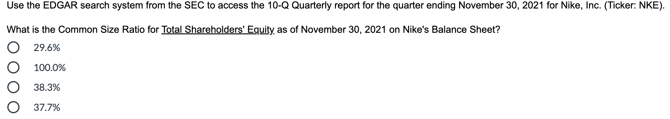 Use the EDGAR search system from the SEC to access | Chegg.com