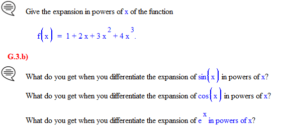 Solved Give the expansion in powers of x of the function | Chegg.com