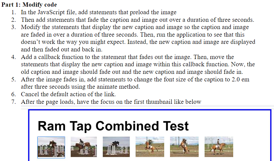 Solved Part 1: Modify code 1. In the JavaScript file, add | Chegg.com