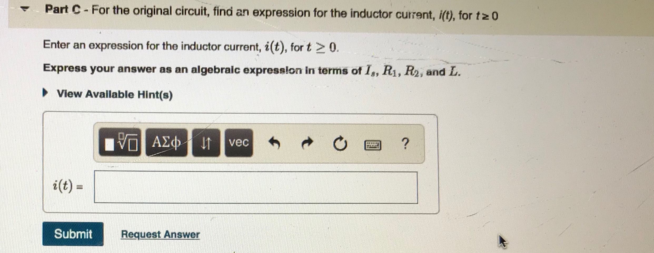 Solved The diagram (Figure 2)shows the circuit the instant | Chegg.com