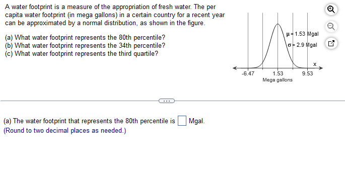 Solved A water footprint is a measure of the appropriation | Chegg.com