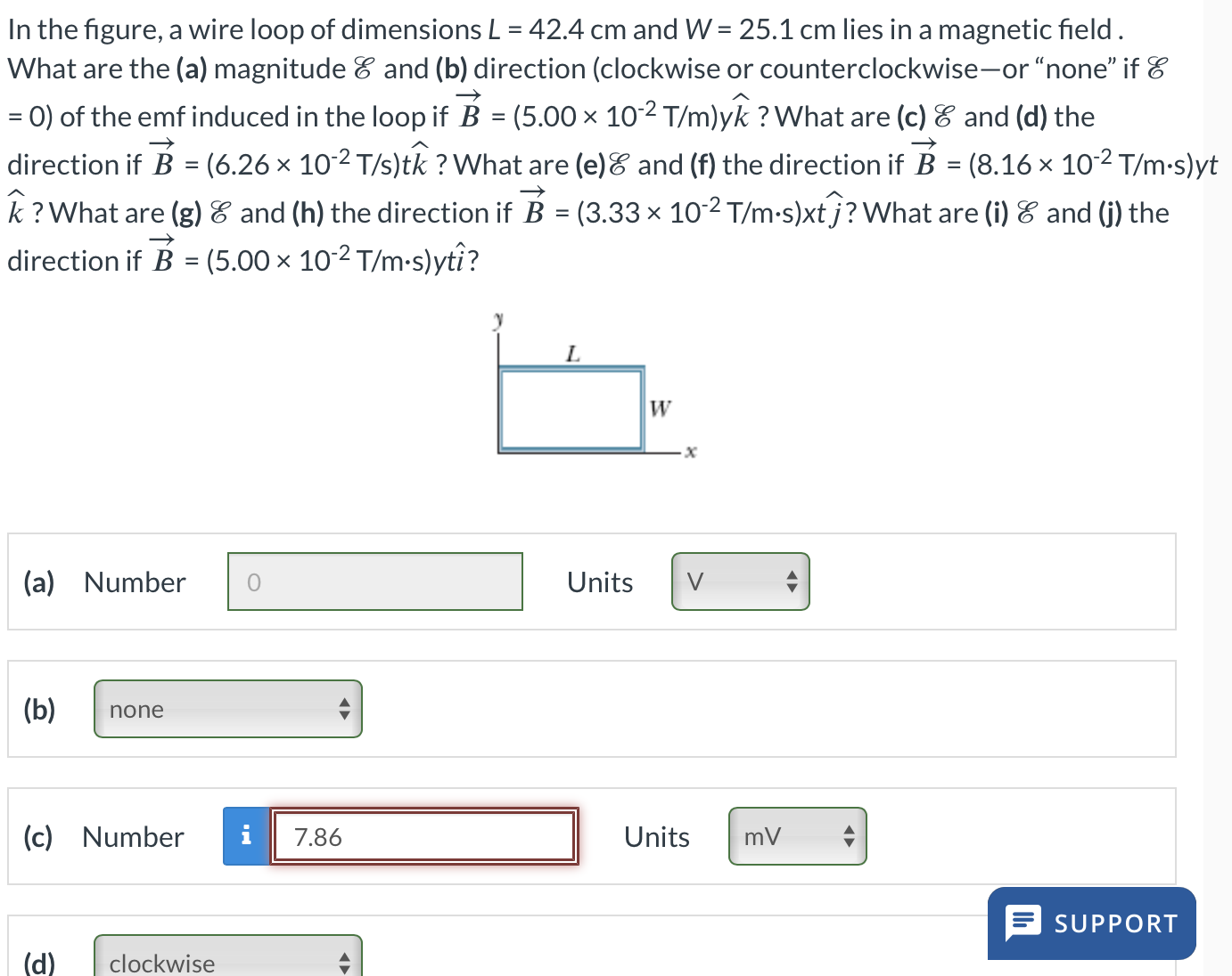 Solved In the figure, a wire loop of dimensions L=42.4cm | Chegg.com