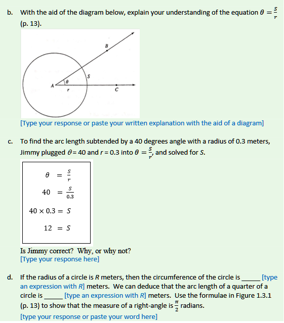 Solved b. With the aid of the diagram below, explain your | Chegg.com